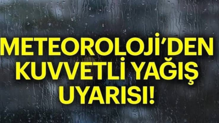 METEOROLOJİ'DEN YAĞIŞ VE FIRTINA UYARISI! METEOROLOJİ'DEN YAĞIŞ VE FIRTINA UYARISI!